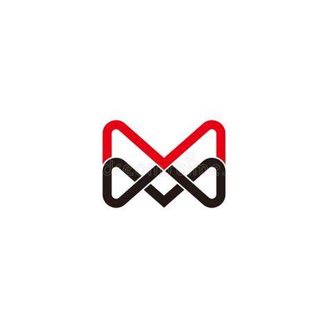字母mv无限彩色几何线徽标 向量例证 插画 包括有 六角形 五颜六色 棚车 概念 公司 抽象