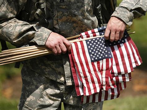 Hd Wallpaper Holiday Veterans Day American Flag Grass Memorial Day