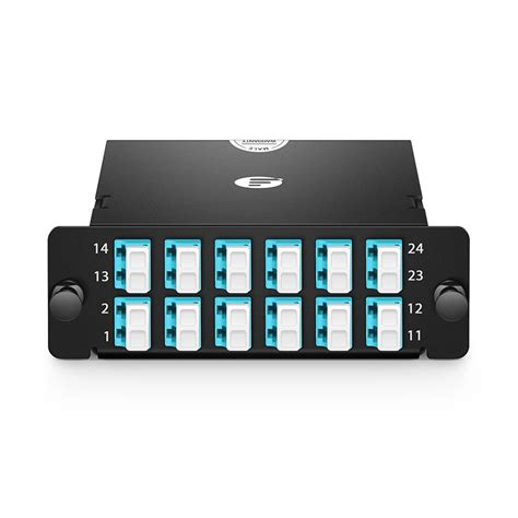 24 Fibers Mtp 12 Lc Cassette Module Om4 Multimode Type A