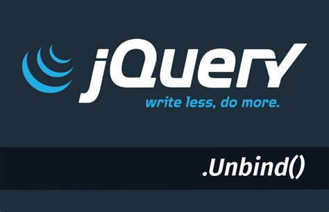 Удаление обработчиков событий unbind jQuery