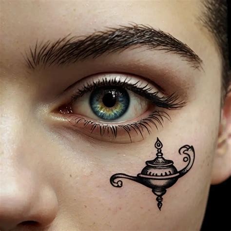 Genie Lamp Tattoo Meaning Symbolism 71 Designs Hbtat2