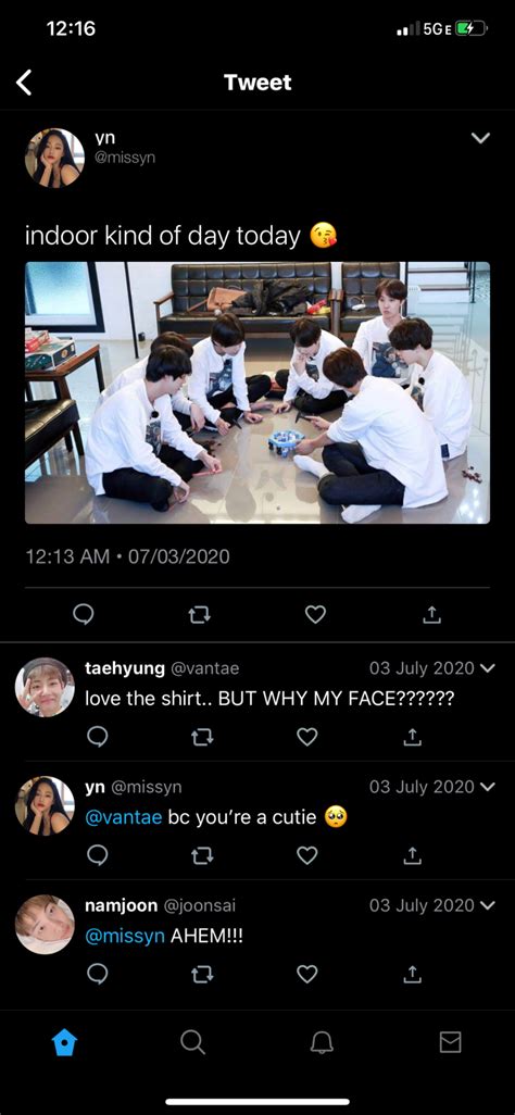 방탄소년단 Shit — By The Moon Social Media Au Namjoon X Reader