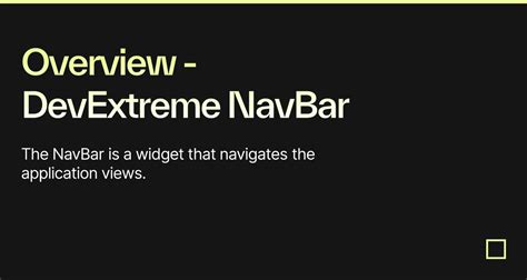 Overview Devextreme Navbar Codesandbox