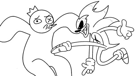 Dibujos De Rainbow Friends Vs Sovic Fnf Para Colorear 15 Divertirse