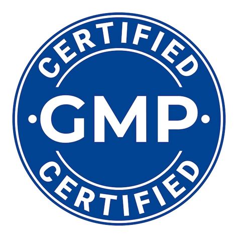 Gmp Certified Logo Gmp Certified Blue Good Manufacturing Practice