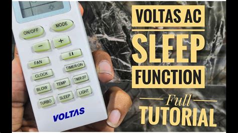 Remote Functions Of Split Air Conditioners Voltas Ac Remote How To