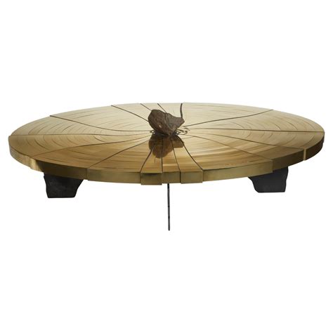 Coffee Table Cloud Shaped By Erwan Boulloud Rosanna In Solid Brass