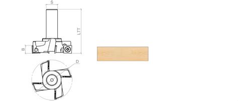 Surface Planing Insert Router Bit QIC Tools