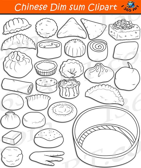 Chinese Dim Sum Clipart Set Download Clipart 4 School