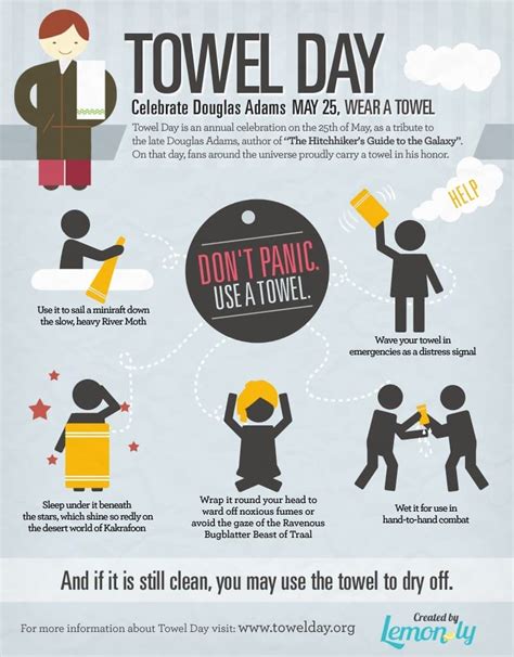 Infographic Dont Panic Use A Towel The Digital Reader