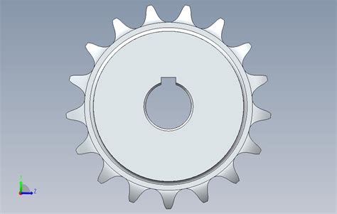 双排链轮 SOLIDWORKS 模型图纸下载 懒石网