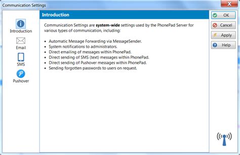 Communication Settings