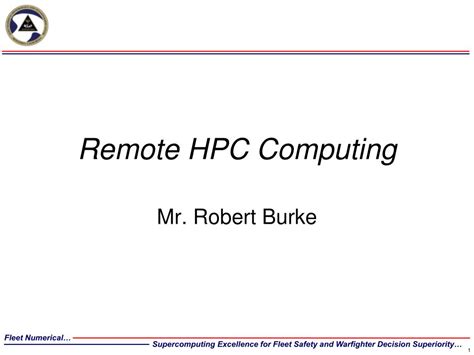 Ppt Remote Hpc Computing Powerpoint Presentation Free Download Id