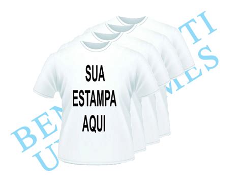KIT 10 CAMISETAS 100 ALGODÃO PERSONALIZADAS Uniformes Benvenutti