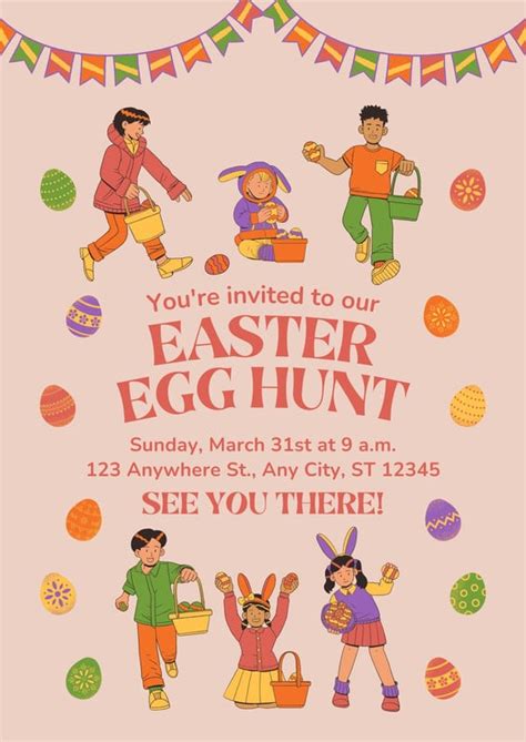 Free Customizable Printable Easter Flyer Templates Canva