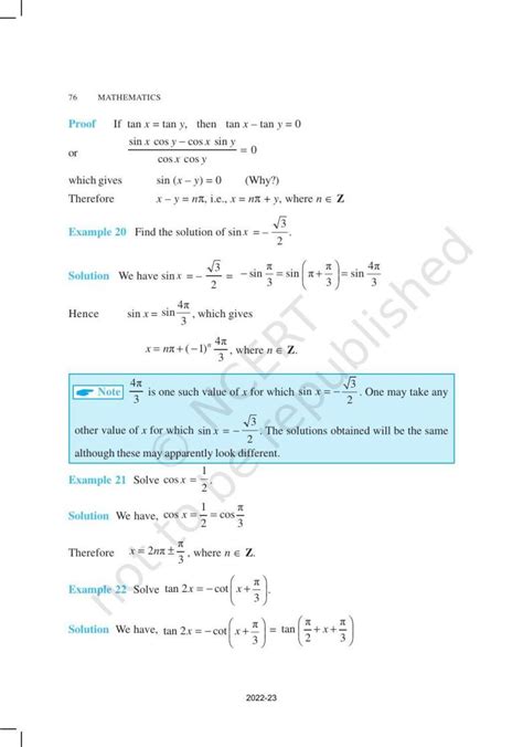 Ncert Book For Class 11 Maths Chapter 3 Trigonometric