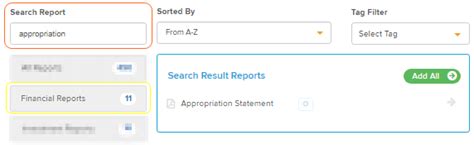 Appropriation Statement Simple Invest 360