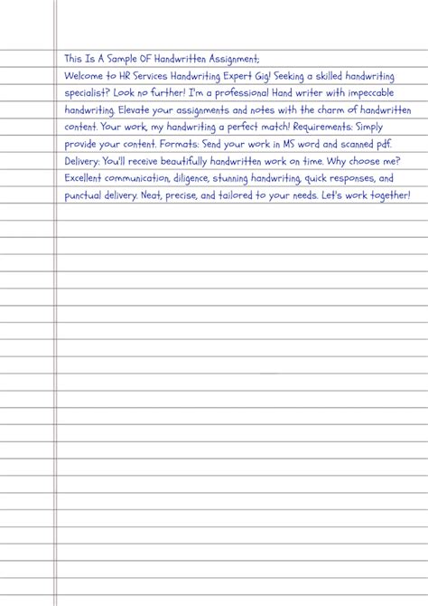 Do Handwriting Assignment Job And Convert It Into Pdf By Hammadrehman897 Fiverr
