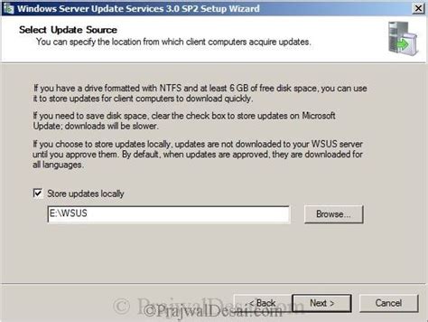 Easy Install WSUS 3 0 SP2 On Windows Server Prajwal Desai