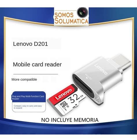 ️ Lector De Memorias Microsd Otg Lenovo Tipo C Solumatica