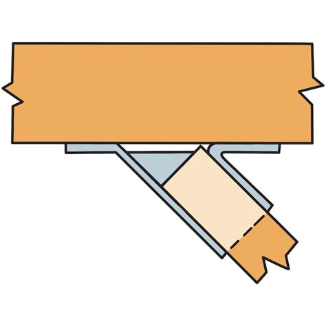 Simpson Strong Tie 2 In X 4 In Single 16 Gauge G90 Galvanized Angled