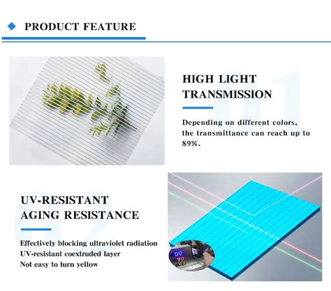 Polycarbonate Canopy Roof High Light Transmission Polycarbonate