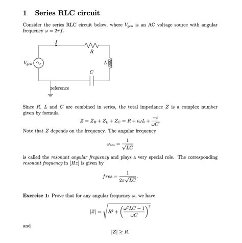 Solved Series RLC Circuit Consider The Series RLC Circuit Chegg Com