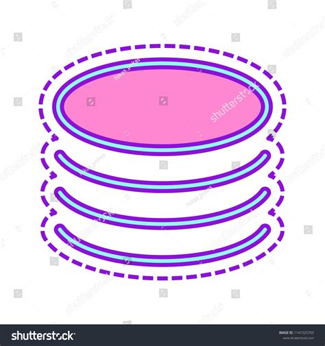 Database Icon Simple Linear Symbol Thin Stock Vector Royalty Free 1141525703 Shutterstock