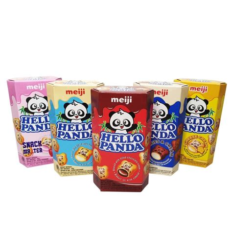 Jual MEIJI HELLO PANDA 40g Biskuit Bentuk Panda All Variant Shopee Indonesia