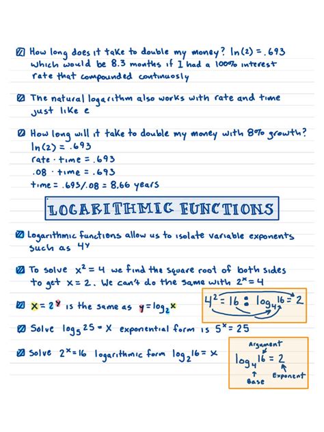 2829 pdf logarithm exponential function
