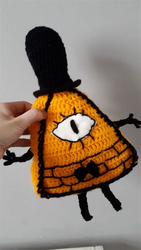 Handmade Crochet Bill Cipher Gravity Falls Plush Toy Etsy
