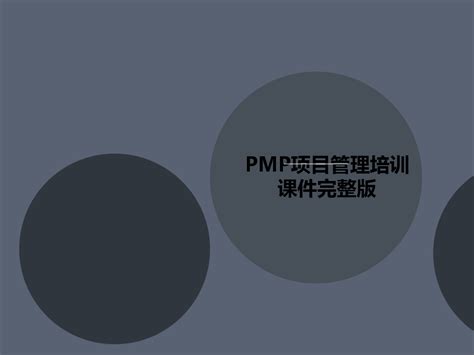 PMP项目管理讲义培训课件完整版 word文档在线阅读与下载 免费文档