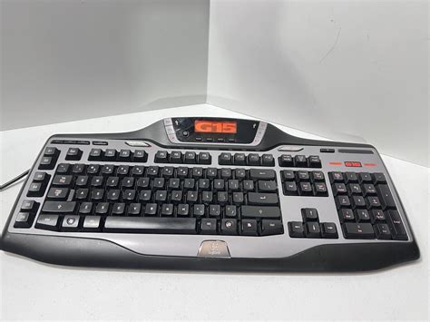 Used Logitech G15 Computer Gaming Usb Keyboard Lcd Screen Model Y Uw92