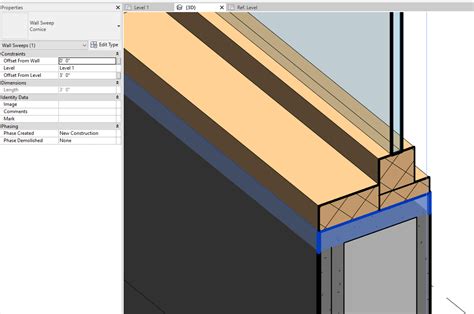 solved revit wall wrapping in section autodesk community