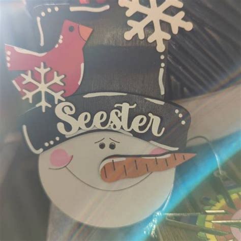 Personalized Snowman Ornament Personalized Snowman Personalized