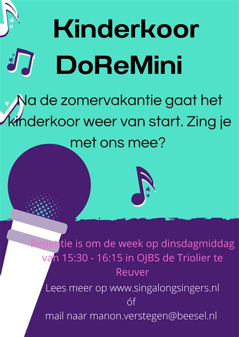 Zing Mee Met Kinderkoor DoReMini Manon Verstegen