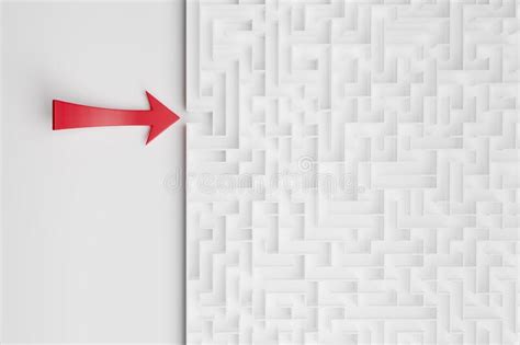 Concept Tackling A Complex Problem Looking For A Solution Stock