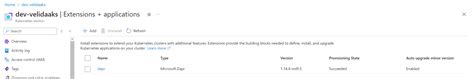 Installing The Dapr Extension For Azure Kubernetes Service With
