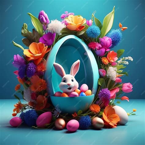 Premium Photo Greetings And Congratulations For Easter Easters Vibrant Backdrop Flowers
