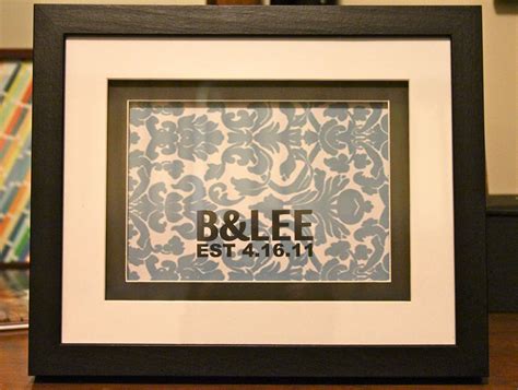 Double Matted Picture Frame Anniversary T Diy T Anniversary