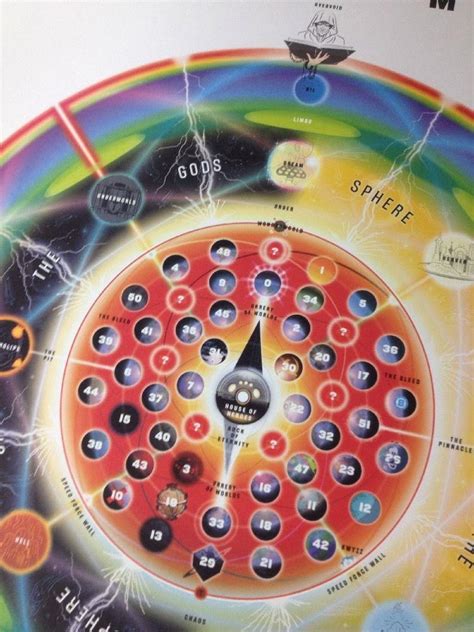 Very Rare Map Of The Multiverse Lithograph Dc Comics Multiversity Only