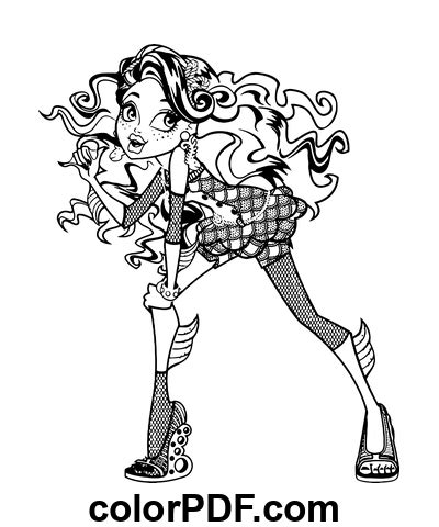 Lagoona Blue Monster High Adolescent Coloriages Et Livres En PDF