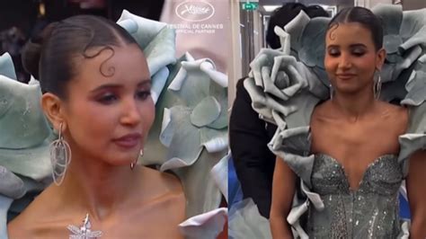 Fashion Influencer Nancy Tyagi Returns To Cannes Film Festival In Self Made Gown That Can Rival