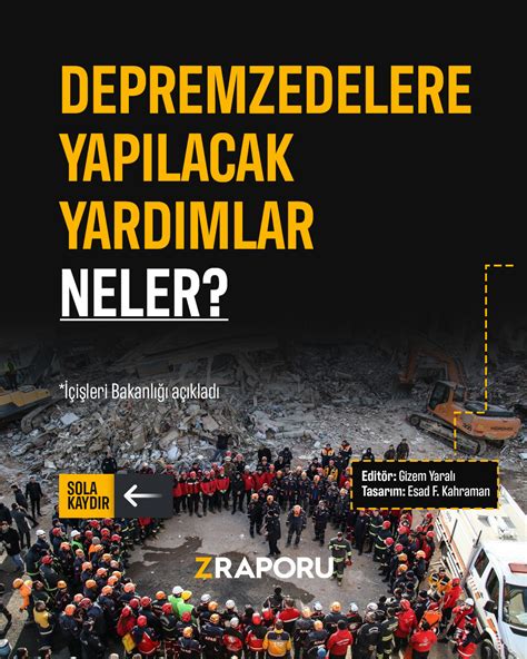 Depremzedelere yapılacak yardımlar neler