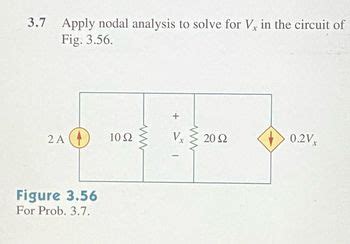 Answered Apply Nodal Analysis To Solve For Bartleby