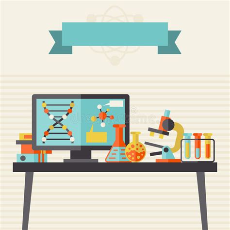 Illustration De Concept De La Science Dans Le Style Plat De Conception