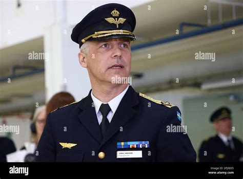 Chief Of Air Force Jonas Wikman At The Ceremony On Monday When The Swedish Defense Materiel