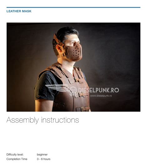 Steampunk Mask Pattern Diy Mask Pdf Download