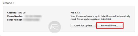 How To Downgrade IOS 8 1 1 To IOS 8 1 Tutorial Redmond Pie