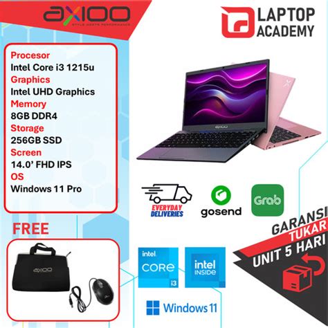 Jual Axioo MyBook Z6 I3 1215U 8GB 256SSD 14 Inch FHD IPS Windows 11 Pro UNIT ONLY PINK Kota